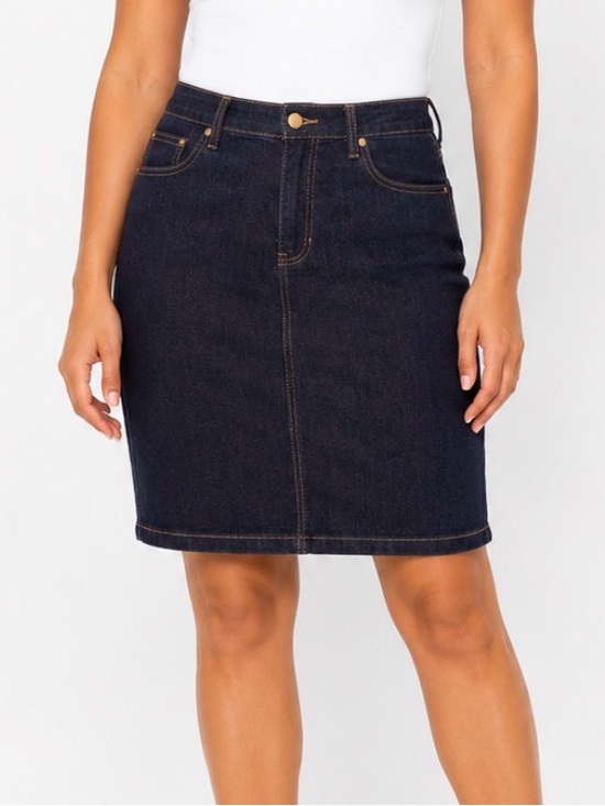 Liverpool | Skirts | Liverpool Skirt Dark Blue Denim Jean Pencil ...